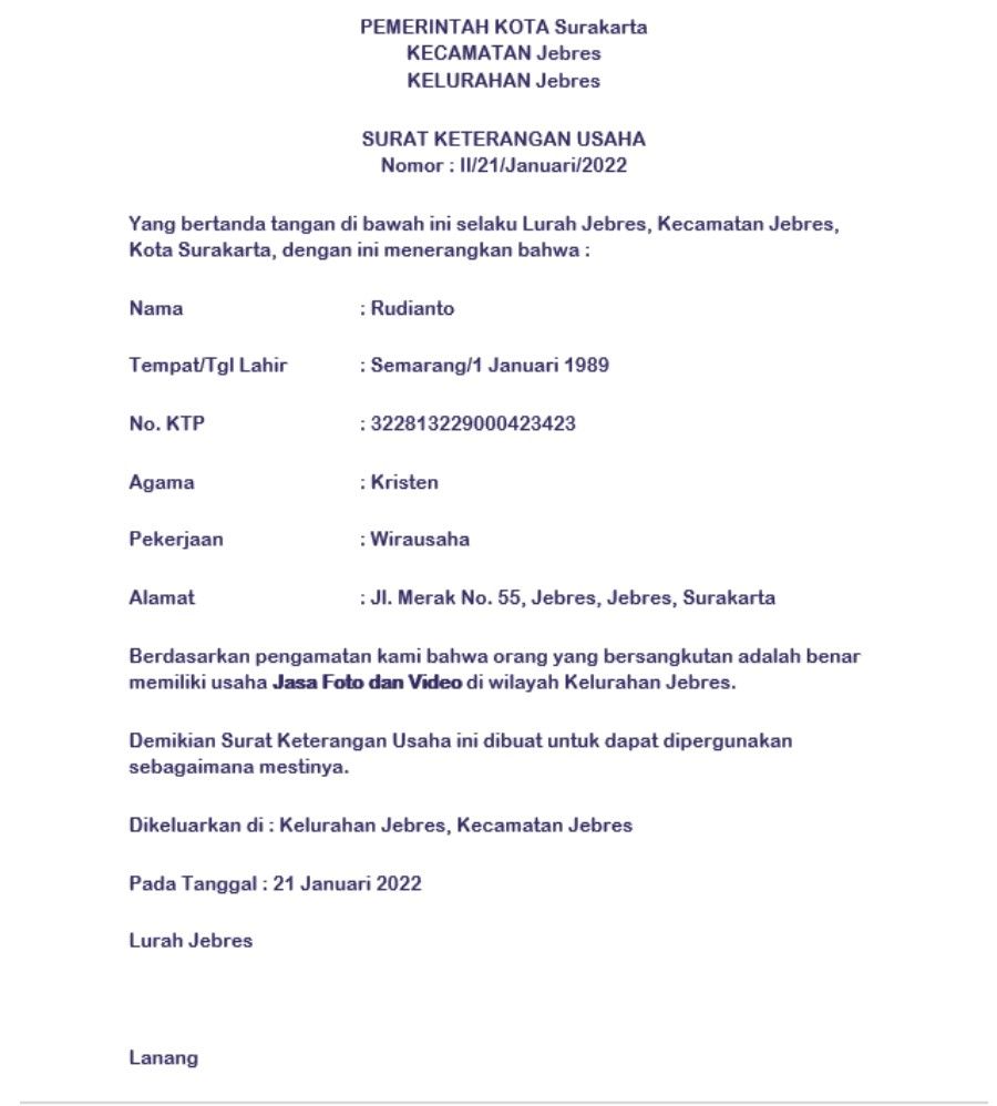 Surat Keterangan Usaha: Manfaat, Syarat dan Cara Membuatnya - BFI